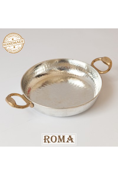 Roma El Yapımı Içi Dışı Kalaylı 1. Sınıf Düz Bakır Tava Sahan Kuymak Mıhlama Yumurta Omlet Menemen Roma El Yapımı Içi Dışı Kalaylı 1. Sınıf Düz Bakır Tava Sahan Kuymak Mıhlama Yumurta Omlet Menemen