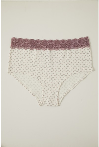 Hays Kadın Büyük Beden Beli Dantelli 2li Kutu Külot