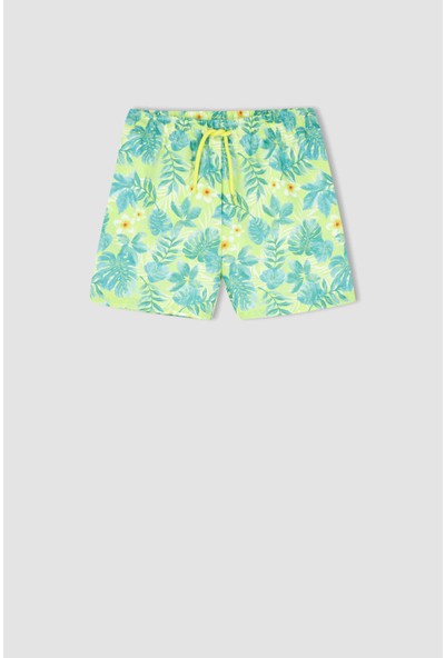 DeFacto Erkek Çocuk Defacto Fit Desenli Yüzme Şort X4147A622HS