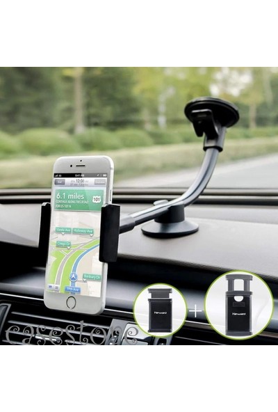 MTK Moveteck Araç Içi Uzun Kollu Cam Vantuzlu Telefon Tutucu Evrensel Torpido Destekli MTK Moveteck Araç Içi Uzun Kollu Cam Vantuzlu Telefon Tutucu Evrensel Torpido Destekli