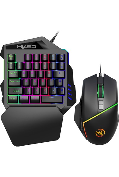 Hxsj A876 V100 Klavye ve Fare Combo Kablolu Gaming (Yurt Dışından) Hxsj A876 V100 Klavye ve Fare Combo Kablolu Gaming (Yurt Dışından)