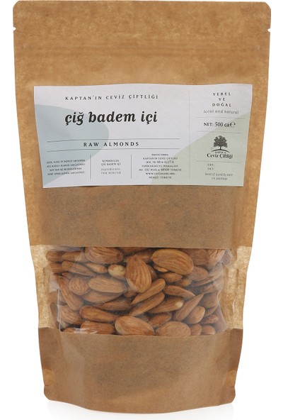 Kaptanın Ceviz Çiftliği Çiğ Badem İçi 200 gr