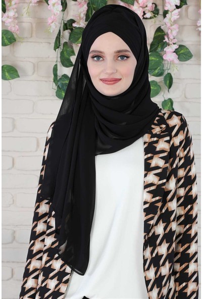 Çapraz Pratik Şifon ŞAL,SIYAH,CPS-502