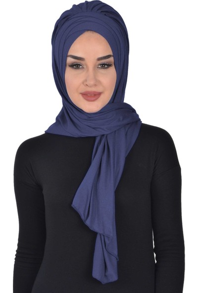 Çoklu Çapraz Dikim Pratik Penye Şal,lacivert,ps-41 Çoklu Çapraz Dikim Pratik Penye Şal,lacivert,ps-41