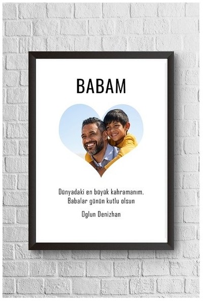 33 Stores Babalar Günü Özel Çerçeveli Tablo