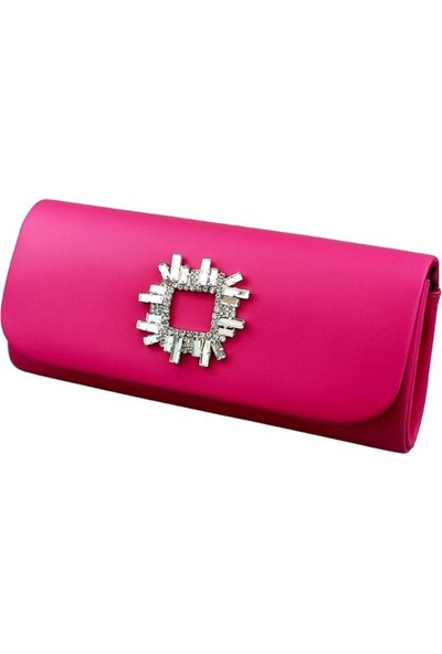 Pembe Potin Kristal Taşlı Zincir Askılı Moda Abiye Kadın Çanta CA1001 Pembe Potin Kristal Taşlı Zincir Askılı Moda Abiye Kadın Çanta CA1001