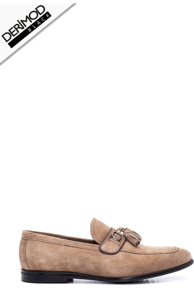 Derimod Erkek Deri Süet Klasik Loafer