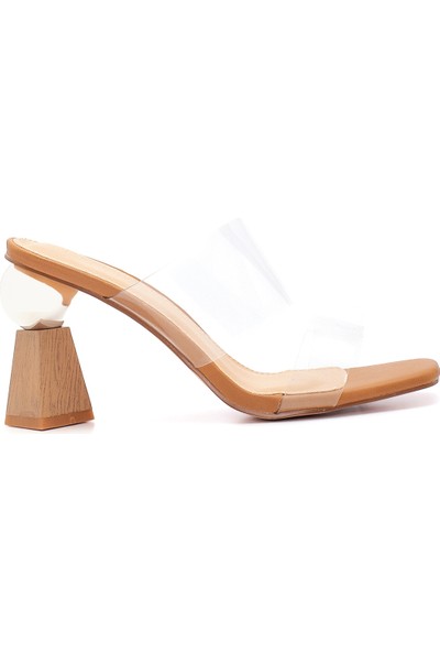Derimod Kadın Şeffaf Topuklu Terlik Derimod Kadın Şeffaf Topuklu Terlik