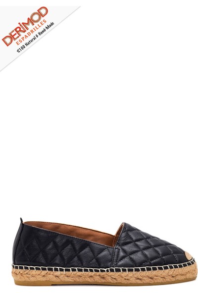 Derimod Kadın Deri Kapitone Espadril