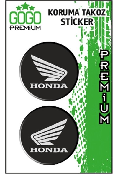 Gogomoto Honda 1 Koruma Takozu Ikili Damla Sticker Gogomoto Honda 1 Koruma Takozu Ikili Damla Sticker