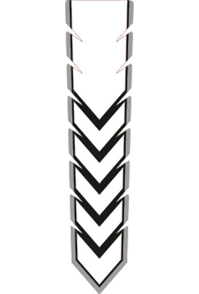 Gogomoto Cg Beyaz Dekoratıf Çamurluk Üstü Şeridi