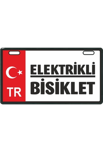Gogomoto Kırmızı Elektrikli Bisiklet E-Bike Plakalık