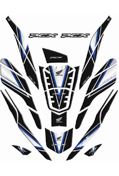 Gogomoto Pcx 2021 Tank Pad Set 010 Gogomoto Pcx 2021 Tank Pad Set 010