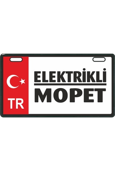 Gogomoto Kırmızı Elektrikli Mopet E-Bike Plakalık