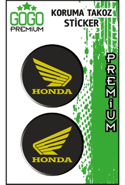 Gogomoto Honda 4 Koruma Takozu Ikili Damla Sticker Gogomoto Honda 4 Koruma Takozu Ikili Damla Sticker