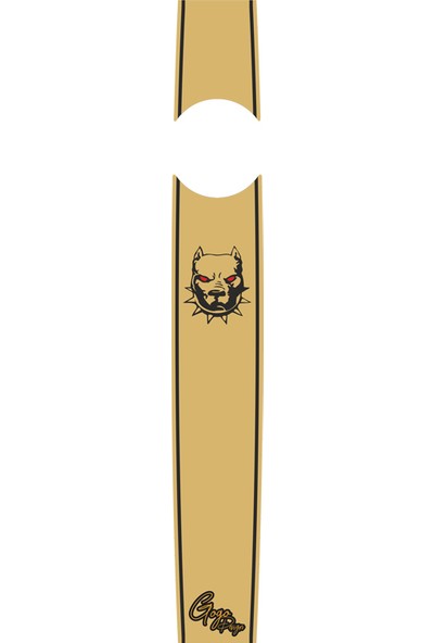 Gogomoto Cg Gold Pitbull Dekoratıf Depo Üstü Şeridi