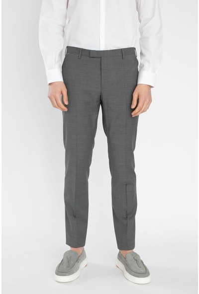 Pantaloni Torino Skinny Fit Yandan Cepli Streç Yün Pantolon Pantaloni Torino Skinny Fit Yandan Cepli Streç Yün Pantolon