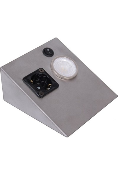 CEYS Tek Prizli Gün Işığı Paslanmaz Inox Sac Mutfak Tezgah Aydınlatma CEYS Tek Prizli Gün Işığı Paslanmaz Inox Sac Mutfak Tezgah Aydınlatma