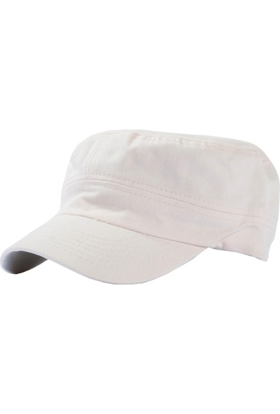 Perlotus Castro Pamuklu Açık Krem Erkek Şapka