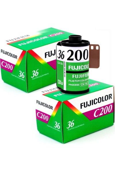 Fujifilm C200 200ASA 36LIK Renkli Film 35MM 36POZLUK (2ADET Film)