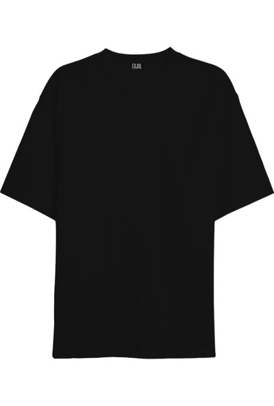 Unisex Oversize Siyah T-Shirt