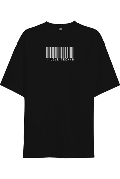 Unisex Oversize Barcode T-Shirt