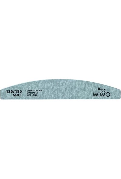 Momo Professional Profesyonel Kağıt Törpü 180/180 (Yumuşak) Yarım Ay Gri 18 cm Doğal Tırnak Için Momo Professional Profesyonel Kağıt Törpü 180/180 (Yumuşak) Yarım Ay Gri 18 cm Doğal Tırnak Için