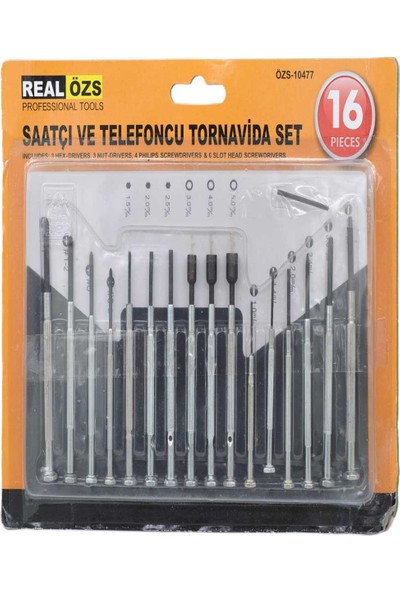 HGüneyli 16 Parça Hassas Tornavida Seti Saatçi ve Telefoncu Tornavidası HGüneyli 16 Parça Hassas Tornavida Seti Saatçi ve Telefoncu Tornavidası