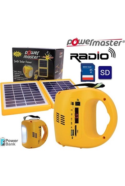 melekstore Powermaster Solar Panel Işıldak (Radyolu Çift Panelli) melekstore Powermaster Solar Panel Işıldak (Radyolu Çift Panelli)