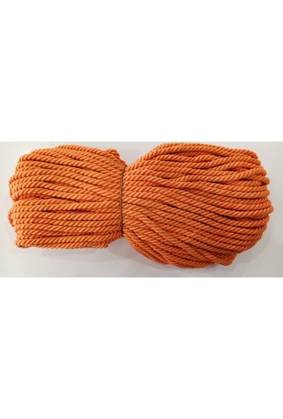 Mefaks Tekstil 8 mm Kordon İp Metalik Turuncu 20