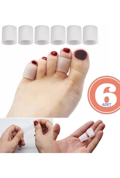 Kobal Business 6 Adet Serçe Parmak Için Silikon Koruyucu 711550