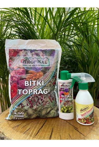 Taha Bitki Toprağı Perlit Karışımlı 2,5 Lt Genel Bitki Besini 225 Ml Böcek Giderici 250 Ml Taha Bitki Toprağı Perlit Karışımlı 2,5 Lt Genel Bitki Besini 225 Ml Böcek Giderici 250 Ml