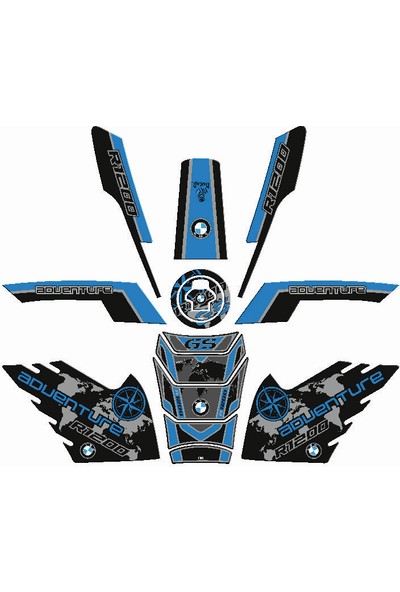 Bmw Gs R1200 Tank Pad Set 003 Bmw Gs R1200 Tank Pad Set 003