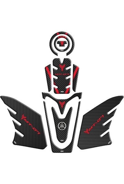 Gogomoto MT07 2021 Tank Pad Set 002 Gogomoto MT07 2021 Tank Pad Set 002