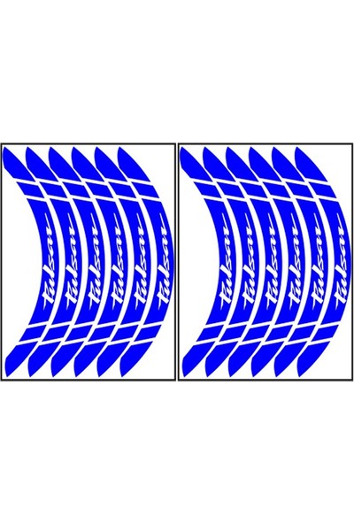 Reflektör Mavi Pulsar Büyük Jant Şeridi