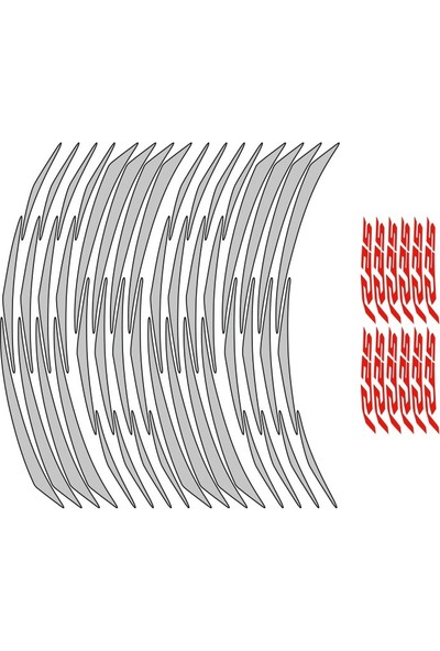Gogomoto Reflektör Beyaz R25 Jant Şeridi Gogomoto Reflektör Beyaz R25 Jant Şeridi