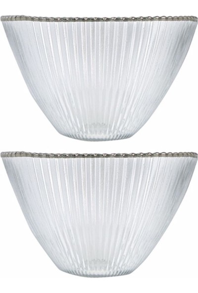 Porland Moon Gümüş Kase 22CM 2'li Porland Moon Gümüş Kase 22CM 2'li