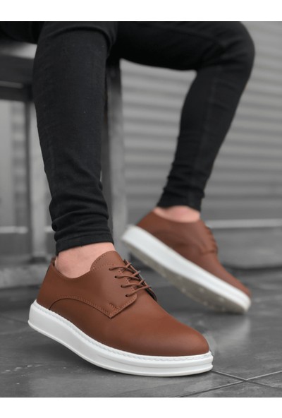 Shoecide BBO0003 Bağcıklı Klasik Taba Beyaz Kalın Taban Casual Erkek Ayakkabı Shoecide BBO0003 Bağcıklı Klasik Taba Beyaz Kalın Taban Casual Erkek Ayakkabı