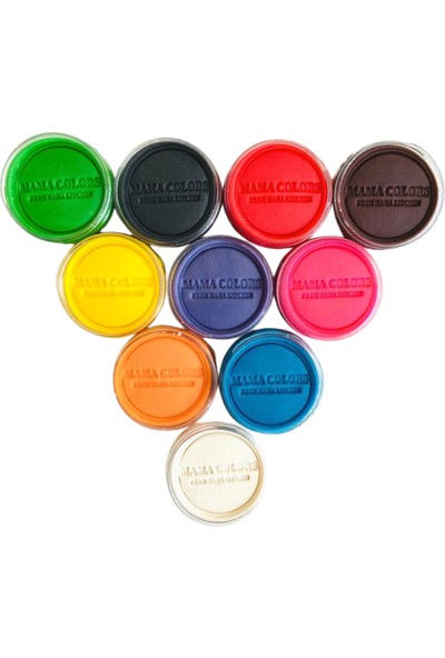 Mama Colors Doğal Oyun Hamuru 10'lu Mama Colors Doğal Oyun Hamuru 10'lu