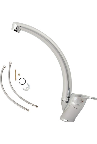 Miks Kuğu Lavabo Bataryası Mix Boru