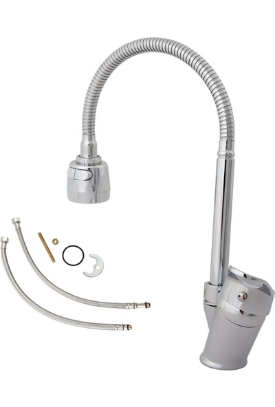 Miks Kuğu Lavabo Bataryası Spiralli