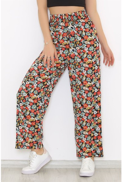 Modaymış Desenli Pantolon Kırmızıyeşil - 211084.1247. Modaymış Desenli Pantolon Kırmızıyeşil - 211084.1247.