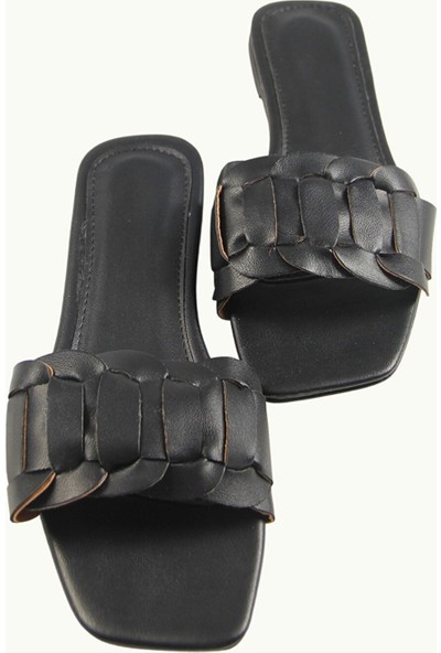 Derimall Kadın Önü Şerit Detaylı Terlik PY29001 Derimall Kadın Önü Şerit Detaylı Terlik PY29001