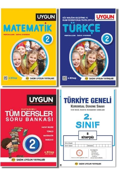 Sadık Uygun Yayınları 2. Sınıf 4' Lü Set (Matematik - Türkçe - Tüm Dersler Soru Bankası + Deneme Sınavı) Sadık Uygun Yayınları 2. Sınıf 4' Lü Set (Matematik - Türkçe - Tüm Dersler Soru Bankası + Deneme Sınavı)