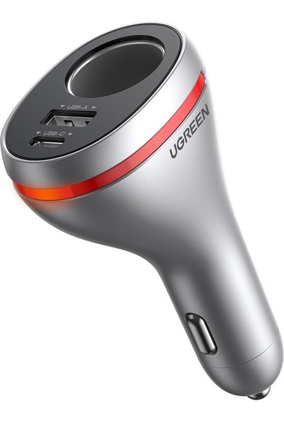 Ugreen Çakmaklık Girişli Type C USB 24W Araç Içi Şarj Cihazı Ugreen Çakmaklık Girişli Type C USB 24W Araç Içi Şarj Cihazı