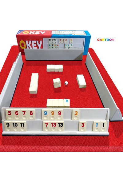 Cartoon Okey Takımı Plastik Okey Takımı Büyük Boy 44 cm Istaka Boyu Cartoon Okey Takımı Plastik Okey Takımı Büyük Boy 44 cm Istaka Boyu