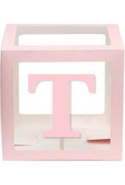 Bal10 Dünyası Pembe T Harfli Şeffaf Kutu Bal10 Dünyası Pembe T Harfli Şeffaf Kutu