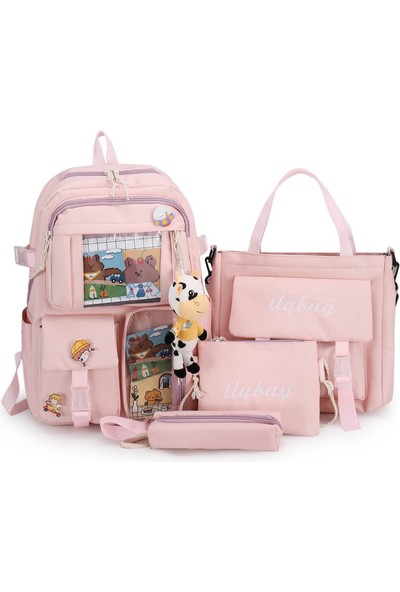 Lyle 4'lü Büyük Kapasiteli Okul Çantası Seti (Yurt Dışından)