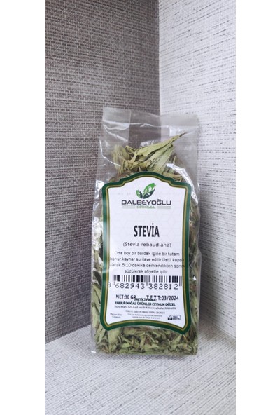 Dalbeyoğlu Bitkisel Stevia Bitkisi 30 gr Dalbeyoğlu Bitkisel Stevia Bitkisi 30 gr