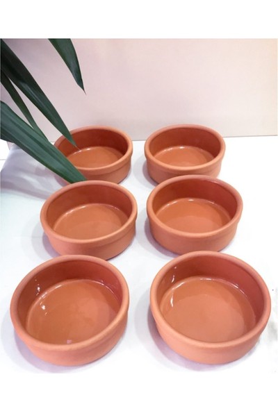 Arne Sütlaçlık 6'lı Takım Içi Sırlı Toprak Kase Standart Boy